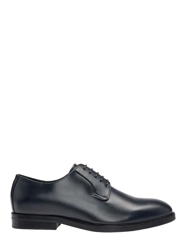 Hugo Boss Leather Derby Shoes - Blue