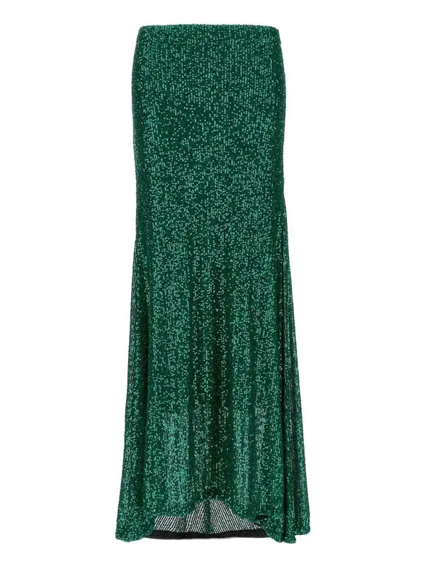 LE TWINS Maria Cristina Maxi Skirt - Green