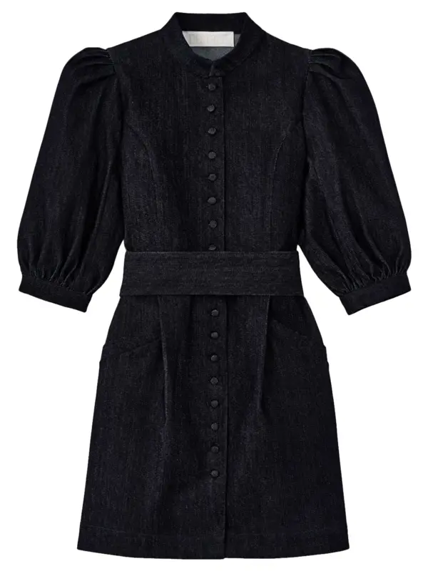 DESTREE Amoako Cotton-blend Dress - Blue