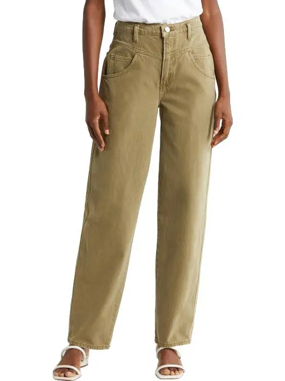FRAME 90s Utility Loose Fit Jeans - Washed Summer Sage