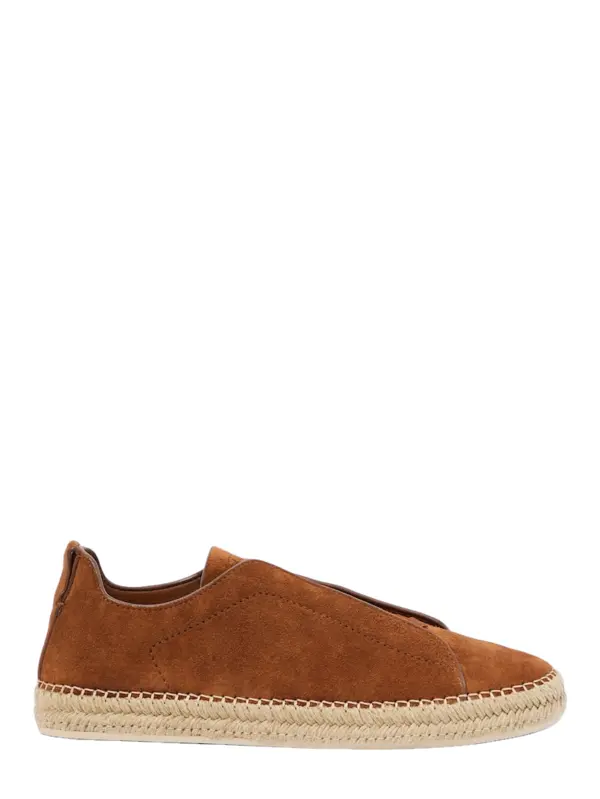 Zegna Triple Stitch Espadrilles - Brown