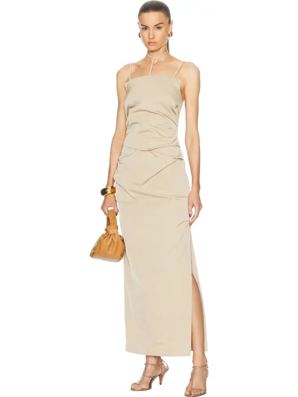 Rachel Gilbert Prescott Dress - Tan