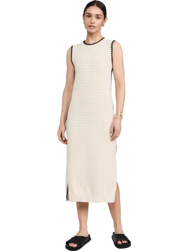 Varley Dwight Knit Tank Dress - Birch
