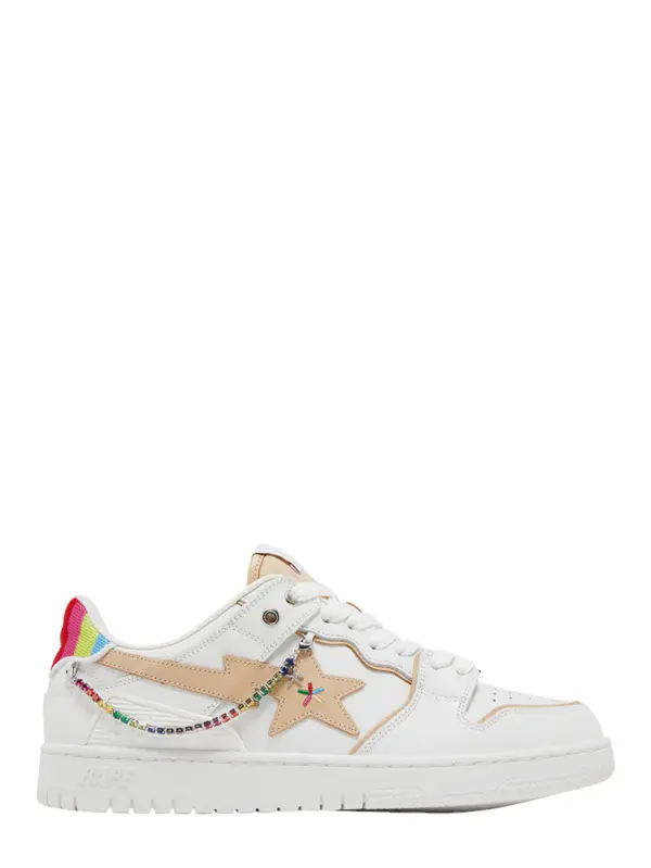 BAPE Bapy X Sk8 Sta 'rainbow' Sneakers - White