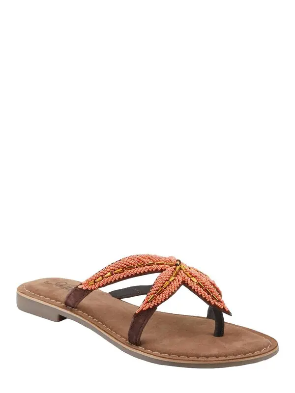 SPRING STEP SHOES Starry Flip Flop - Peach