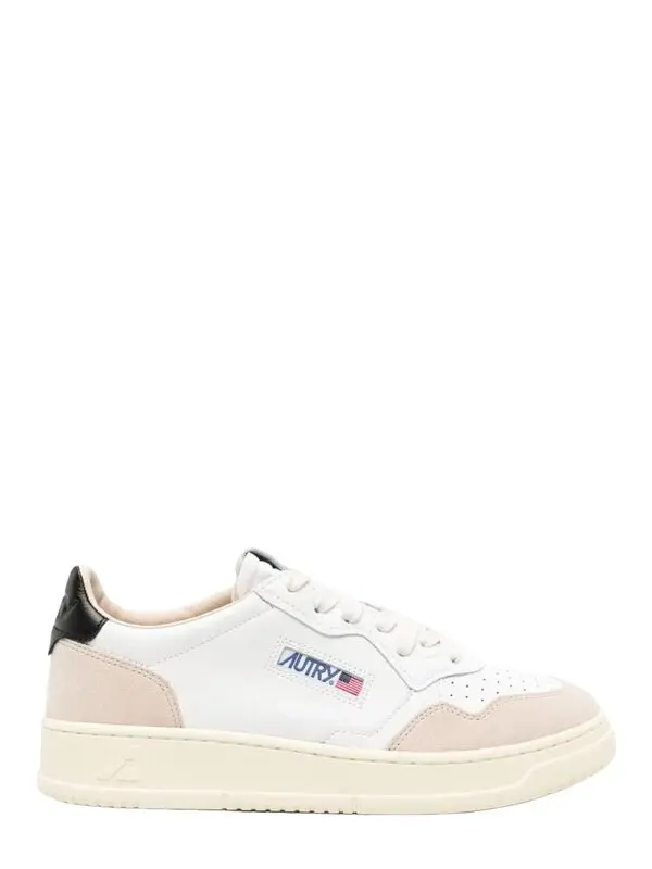 AUTRY Leather Sneakers With Application - White