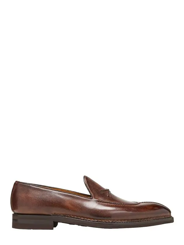 Bontoni Patrizio Soft Leather Loafers - Medium Chocolate