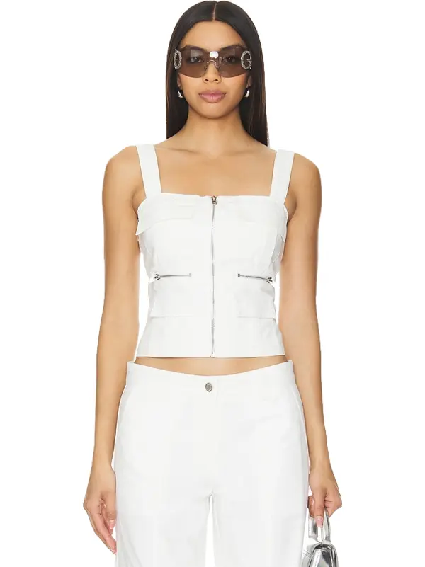 BY.DYLN Levi Cargo Top - White