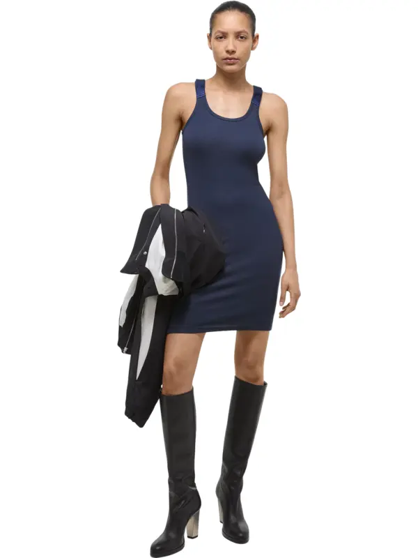 Helmut Lang Seatbelt Tank Dress - Navy