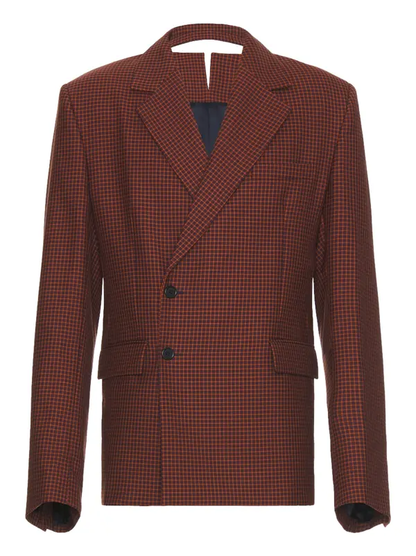 BOTTER Front Collar Reverse Jacket - Red Check