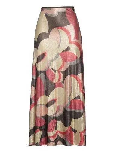 SIYU Maxi Flared Skirt - Gold