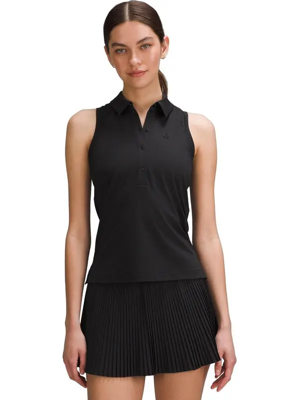 Lululemon Quick-dry Sleeveless Polo - Black