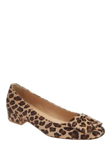 Ann Mashburn Genuine Calf Hair Buckle Pump - Leopard Pony