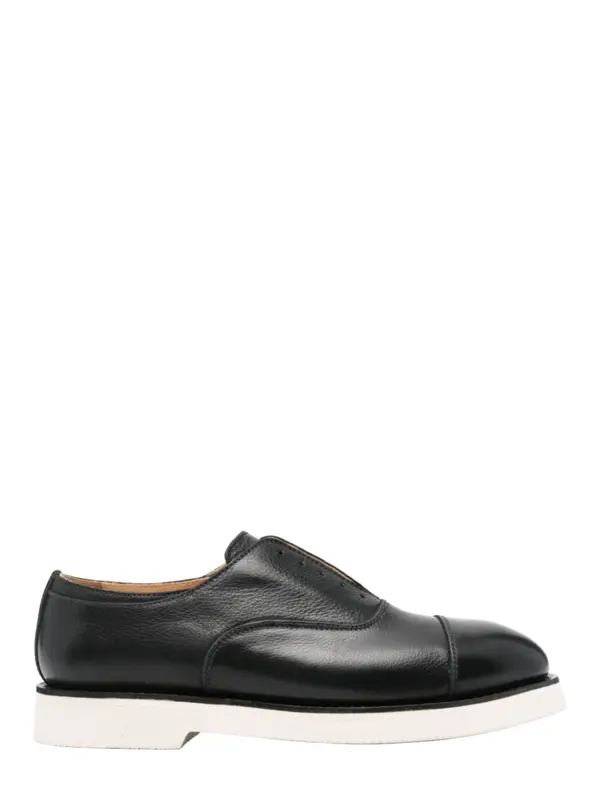Premiata Leather Derby Shoes - Black