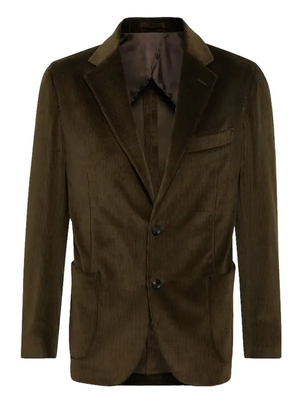 LARDINI Corduroy Blazer - Green