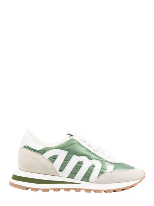 Ami Rush Panelled Sneakers - Neutrals