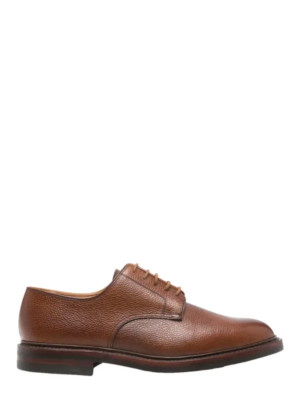 Crockett & Jones Leather Derby Shoes - Brown