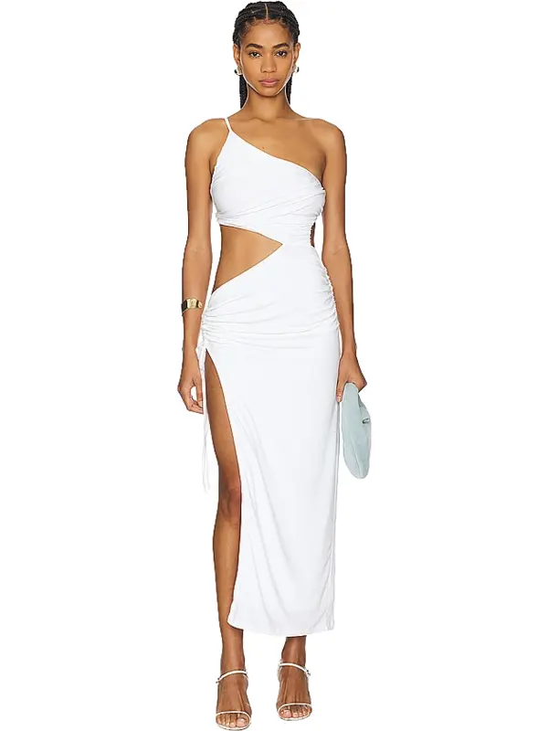 SNDYS Nera Cutout Maxi Dress - White