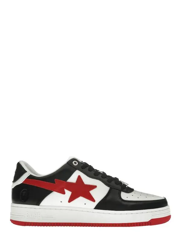 BAPE A Bathing Ape Sta #3 M2 Sneakers - White/black/red