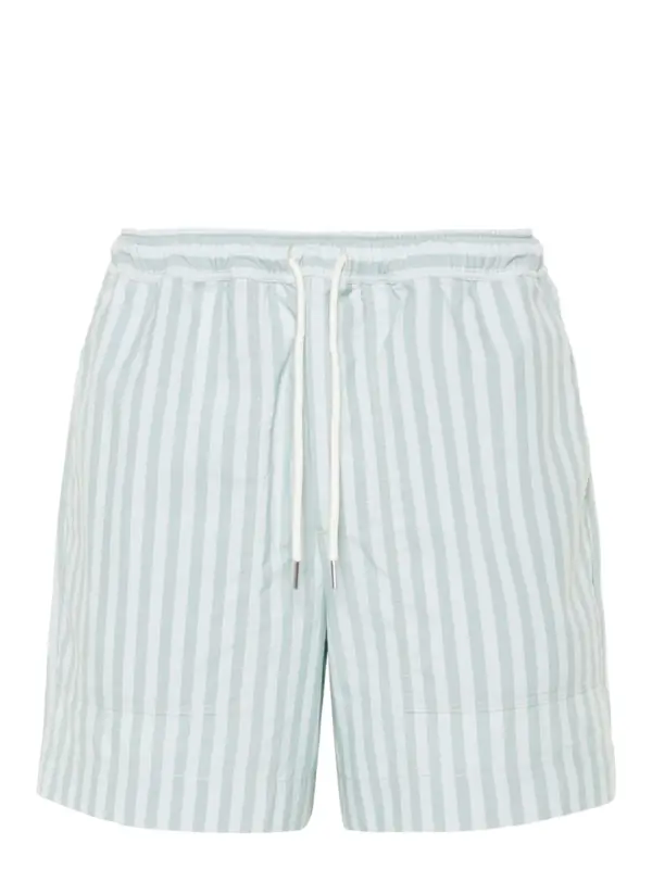 Maison Kitsuné Striped Board Shorts - Blue