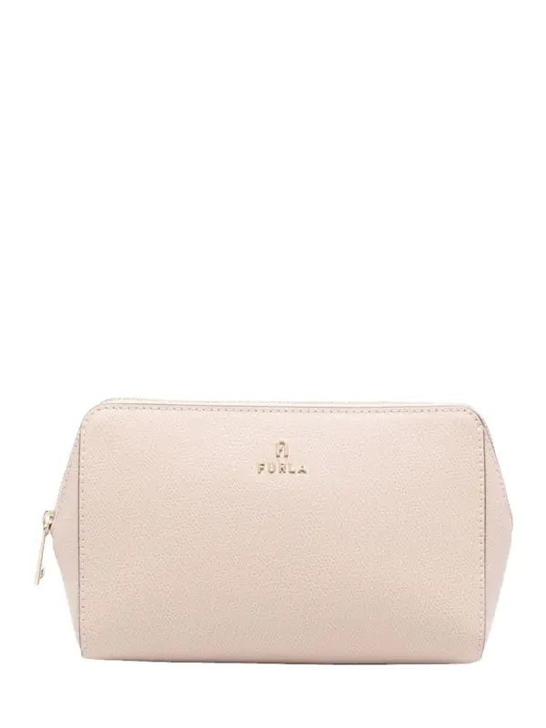 Furla Camelia L Leather Makeup Bag - Pink