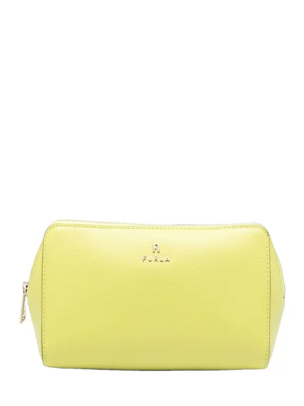 Furla Camelia L Leather Makeup Bag - Yellow