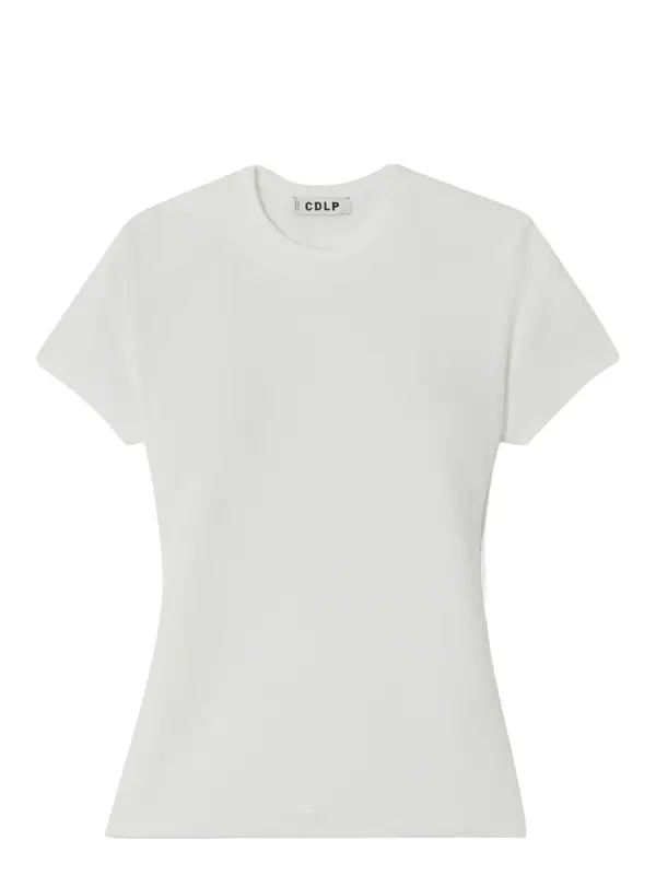 CDLP Ribbed Stretch T-shirt - White