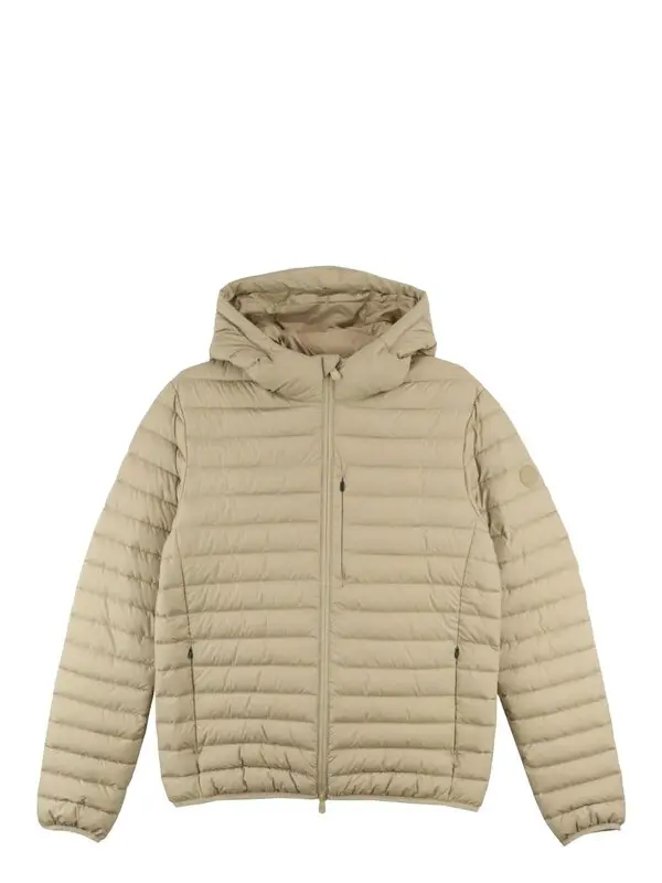 SAVE THE DUCK Cael Quilted Hooded Jacket - Neutrals