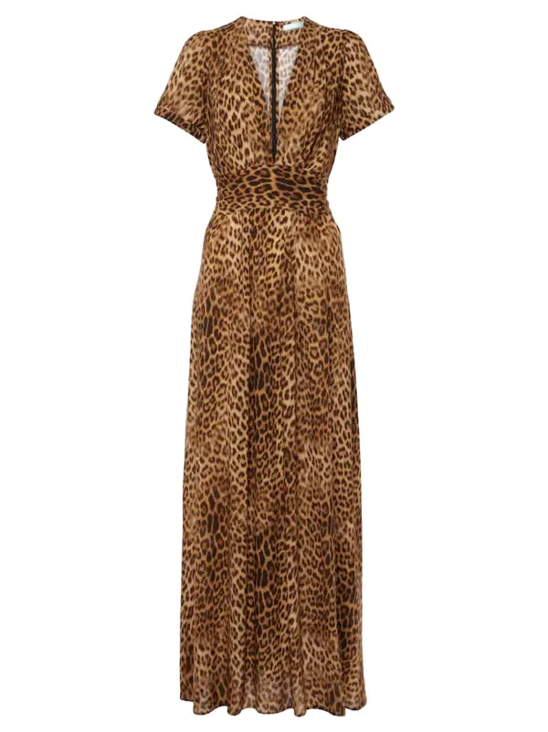 Melissa Odabash Lou Cheetah-print Maxi Dress - Beige