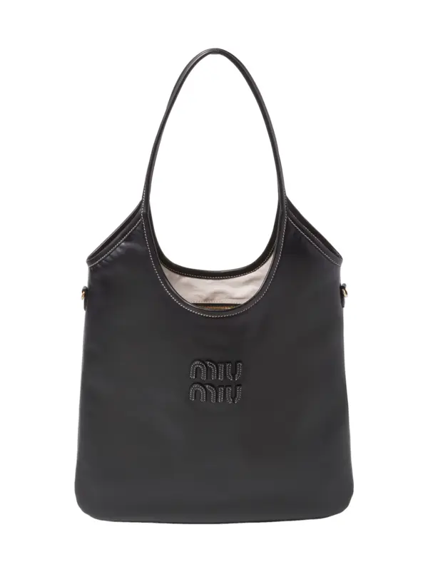 Miu Miu Ivy Leather Bag - Black