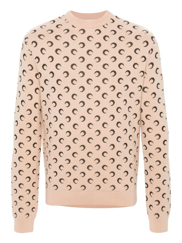 MARINE SERRE Crescent Moon Jumper - Neutrals