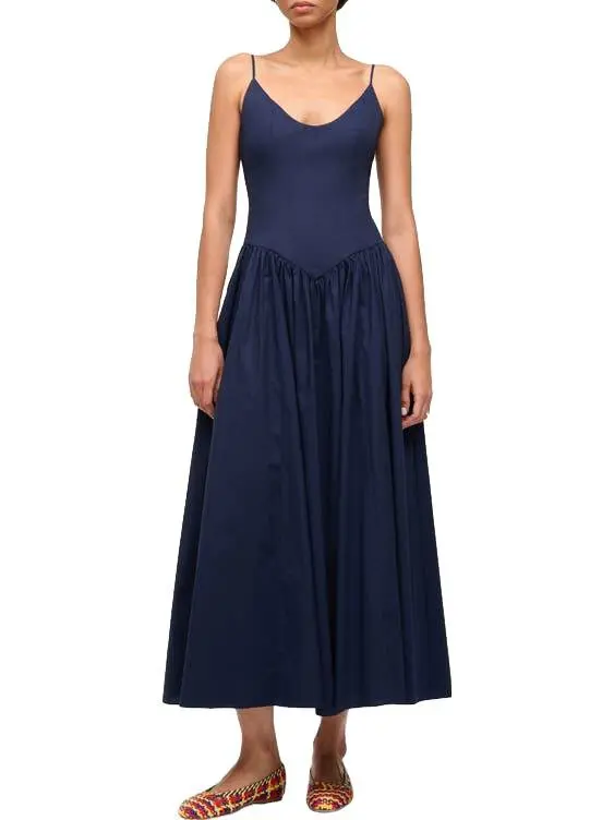 Staud Dena Maxi Dress - Navy
