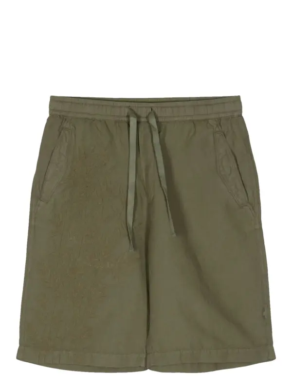 MAHARISHI Embroidered Hemp Deck Shorts - Green