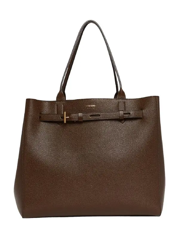 TOM FORD Audrey Large Tote Bag - Dark Khaki