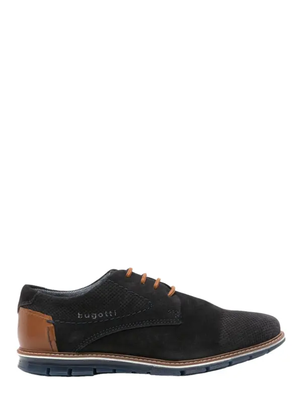 BUGATTI Simone Panelled Boat Shoes - Blue