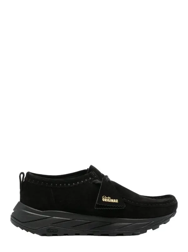 Clarks Torhill Lo Suede Derby Shoes - Black