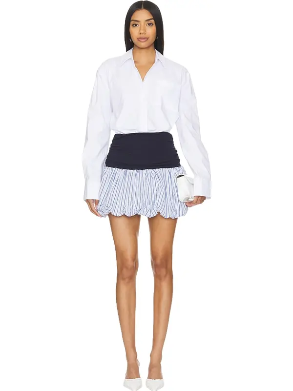 LOVERS AND FRIENDS Andi Mini Dress - White & Navy
