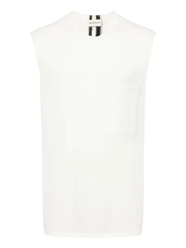 MORDECAI Sleeveless Stripe-detail Jumper - Neutrals