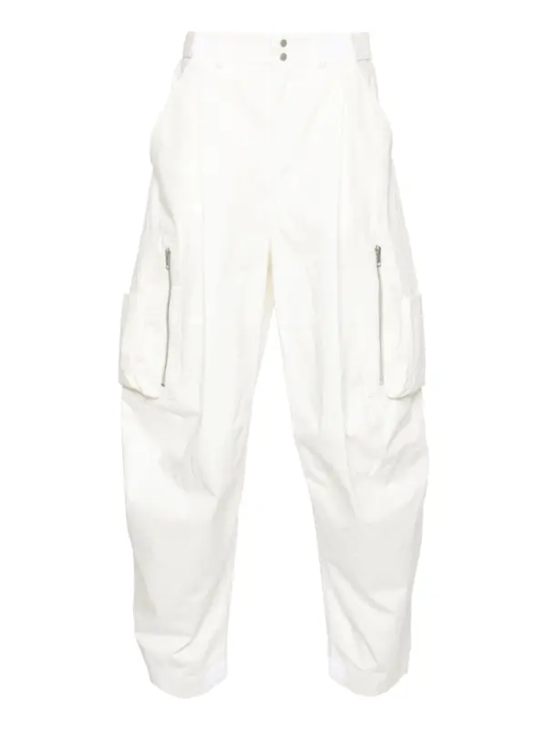 MORDECAI Cotton Tapered Trousers - Neutrals