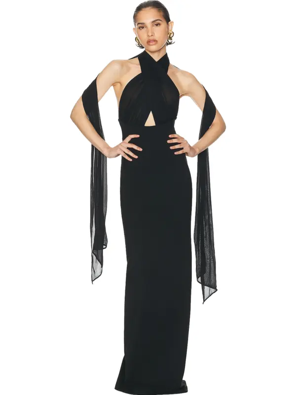 HELSA The Amber Dress - Black