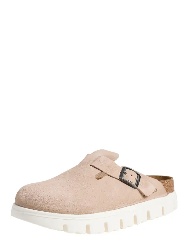 BIRKENSTOCK Boston Chunky Mules - Warm Sand