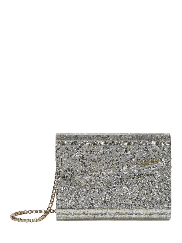 JIMMY CHOO Glitter Candy Clutch - Neutral