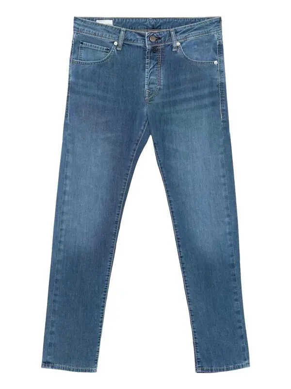 Incotex Low-rise Slim-fit Jeans - Blue