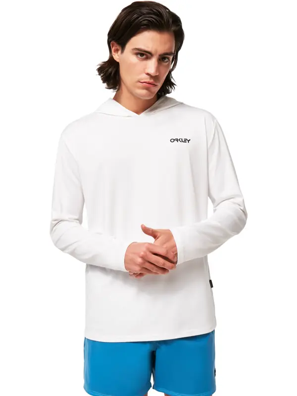 Oakley Rainbow Rc Hooded Rushguard - White