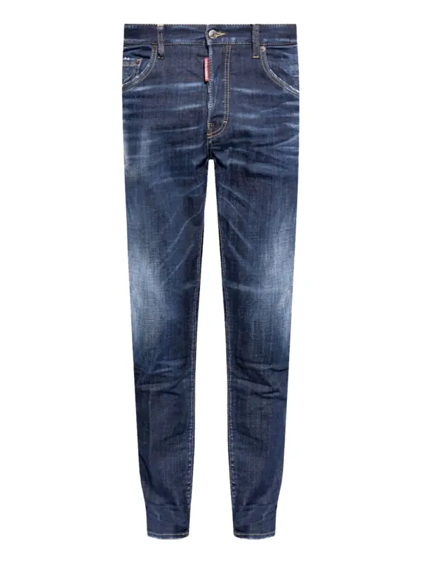 Dsquared2 Logo-patch Cotton Jeans - Blue