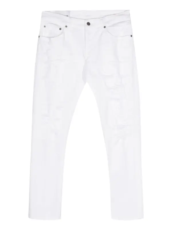 DONDUP Distressed Skinny Jeans - White
