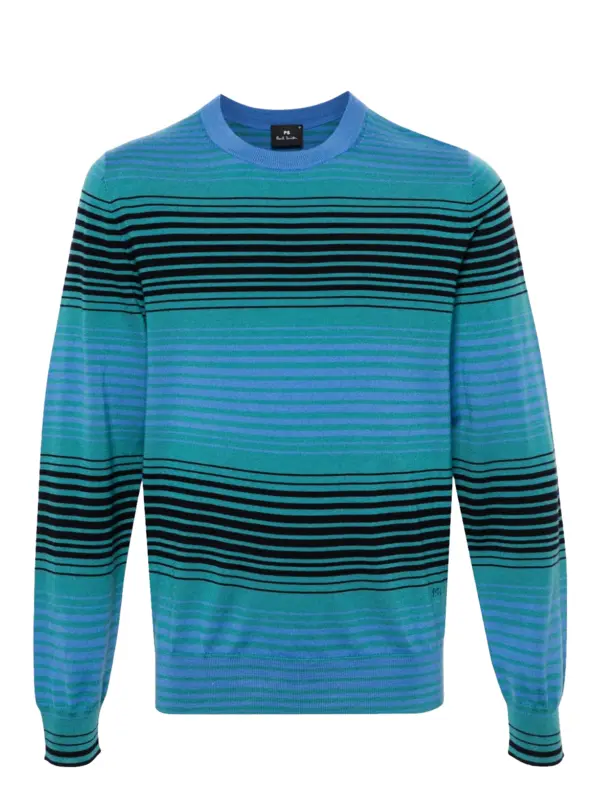 Paul Smith Striped Wool Jumper - Green