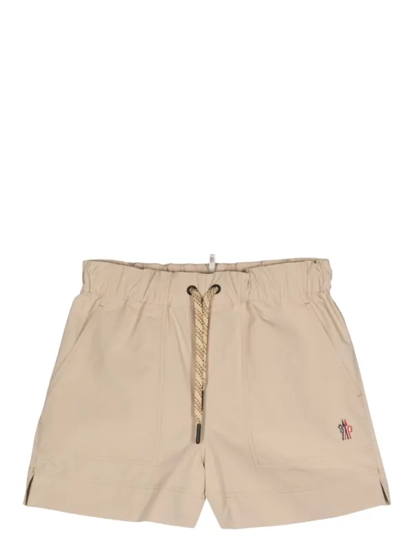 Moncler Logo-patch Deck Shorts - Neutrals