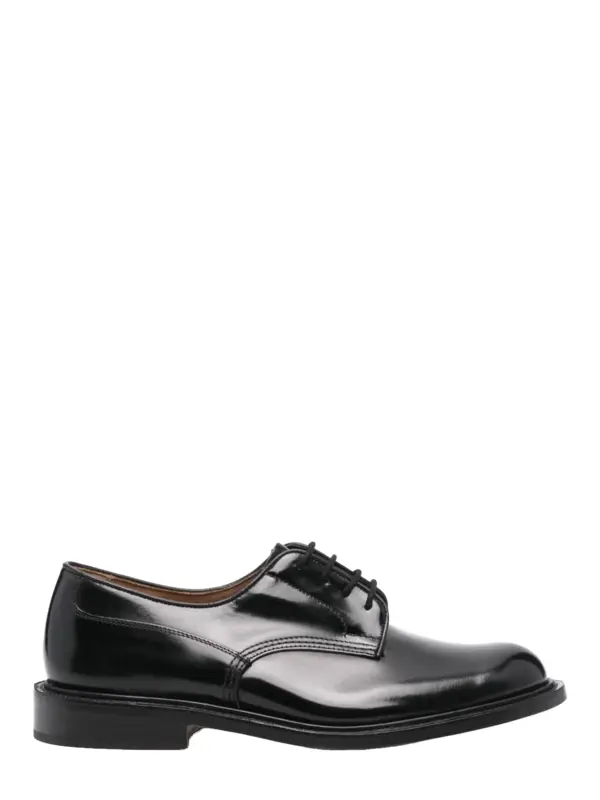 TRICKER'S Leather Derby Shoes - Black