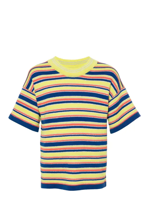 AGBOBLY Striped Merino Jumper - Green
